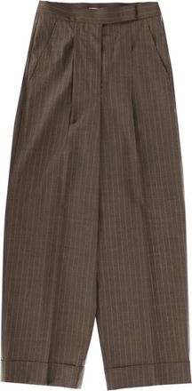 Max Mara Femme, Pantalons, Brun, Taille: 34 FR Pantalon Manetta