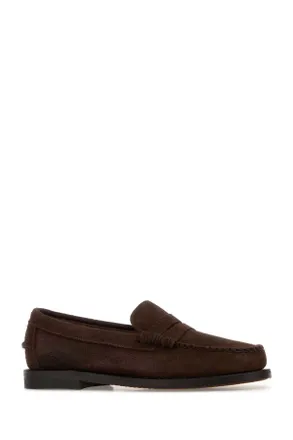 Sebago Womens Dark Brown Dan Suede Loafers Darkbrown Mocassini