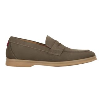 Bally Homme, Chaussures, Gris, Taille: 42 EU Mocassins en cuir