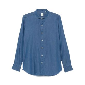 Finamore Homme, Chemises, Bleu, Taille: 4XL Tokyo Shirt