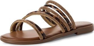 Marco Tozzi Damen Pantoletten mit Glitzerdetails Sommer, Mehrfarbig (Bronce Comb), 40 EU