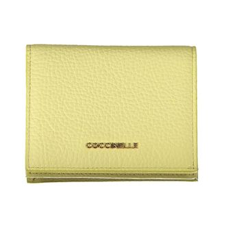 Coccinelle Gelbe Lederbrieftasche mit M&uuml;nzfach - - Accessories - Damen - Gr&uuml;n - ONE SIZE