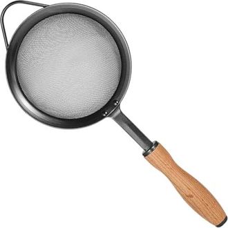 Generico Passoire de cuisine en maille fine, 35 x 14 cm, construction en acier inoxydable, maille ultra fine pour plus de précision, prise en main ergonomique,