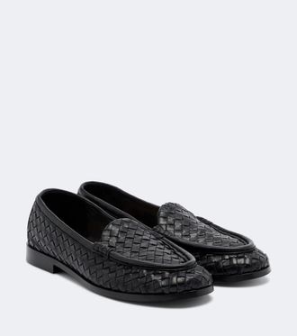 Bottega Veneta Mocassins Silenzio en cuir Intrecciato