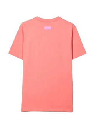 GCDS Oversized Cotton Jersey T-Shirt - Pink