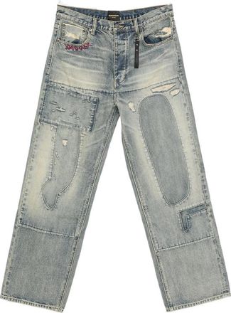 Dagger Mended-patchwork Jeans