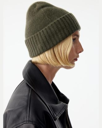 Arket Beanie Aus Kaschmir -Gr&uuml;n