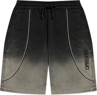 Off-white Homme, Shorts, Noir, Taille: L Pantaloncini logo applicato