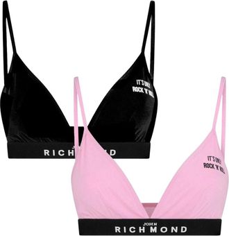 John Richmond Bipack di reggiseno a triangolo rockn roll - - Underwear - Damen - Mehrfarbig - L
