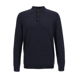 Zanone Woll-Polohemd - - Knitwear - Herren - Blau - 4XL