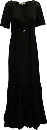 Diane Von Fürstenberg robe superposée à manches courtes - Noir