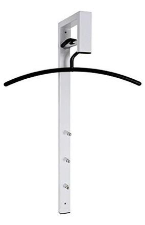 Haku Möbel garderobe Murale chromé, Blanc, métal - Dim.: L 4 cm x H 70 cm x P 20 cm, Style: Modern