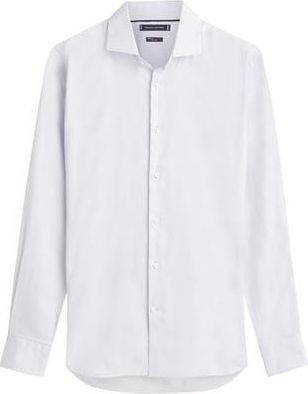 Tommy Hilfiger Chemise col classique en coton m&eacute;lang&eacute;