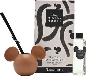 Widdop and Co Disney - Mickey Mouse Terracotta Gefäß parfümierter Duftdiffusor mit Duft - Pfirsich & Sandelholz - Offiziell lizenziertes Disney-Produkt - H 9 x B 14