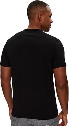 Emporio Armani 2-Pack V Neck T-Shirt, Noir/Noir, S Homme