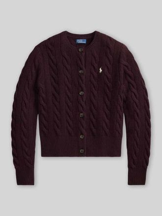Polo Ralph Lauren Regular Fit Strickjacke aus Wolle mit Kaschmir-Anteil