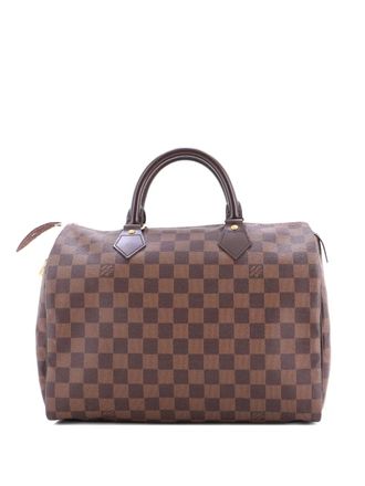 Louis Vuitton sac &agrave; main Speedy Damier 30 - Marron