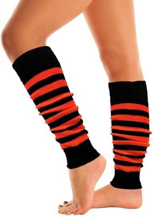MySocks jambi&egrave;res Rayures orange noir