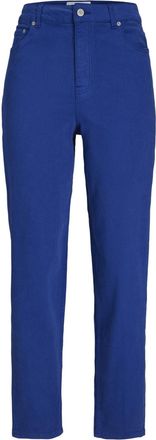 Jack & Jones Damen JXLISBON MOM HW Jeans AKM SN Jeanshose, Sodalite Blue, 27W / 34L