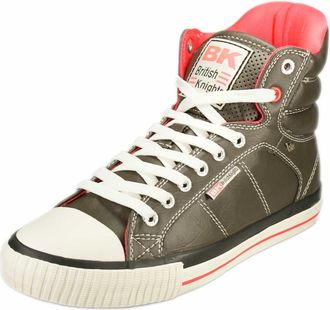 British Knights Damen Atoll High-Top, Grau (Dk. Grey-Neon Pink01)