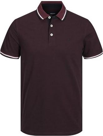 Jack & Jones Jack & Jones Jjepaulos Polo SS Noos pour Homme, Port Royale - D&eacute;tails : Play 1 - Coupe ajust&eacute;e, XS