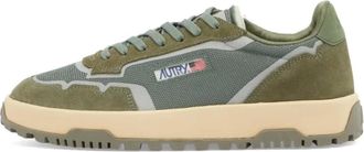 Autry Homme, Chaussures, Vert, Taille: 40 EU Wildpace Low Suede Baskets