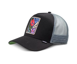 Djinns M-Flowers (Black) - Trucker Cap Meshcap Hat Kappe M&uuml;tze Caps
