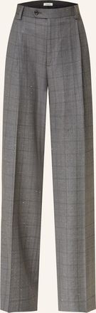 Sandro Sandro Marlenehose Mit Schmucksteinen grau