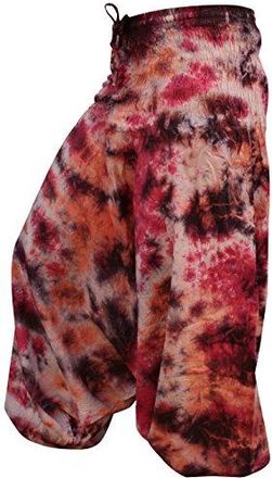 Shopoholic Fashion Pantalon color&eacute; Tie Dye Baggy Harem, V&ecirc;tements Hippies Coupe Ample Boho Brighter, Neuf Tyedye 5