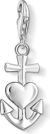 Thomas Sabo Thomas Sabo Damen Charm-Anhänger Kreuz Herz Anker Glaube Liebe Hoffnung Charm Club 925 Sterling Silber 0083-001-12