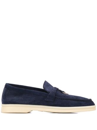 Loro Piana Penny-Loafer mit Schloss - Blau