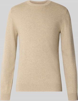 Mc Neal Strickpullover aus Baumwoll-Kaschmir-Mix mit Rundhalsausschnitt