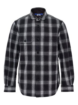 Junya Watanabe chemise &agrave; carreaux - Noir