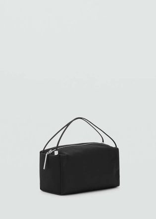 Mango Sac nylon anse double noir - Femme - Taille unique - MANGO