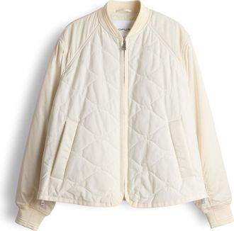 OPUS Damen Jacke | HARPAR Loose Blousonjacke mit Onion Steppung Macadamia, 44