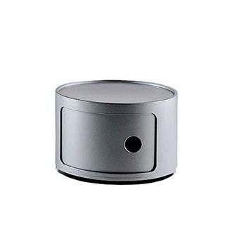 Kartell Componibili, Conteneur 1 élément, Argent, Base ronde