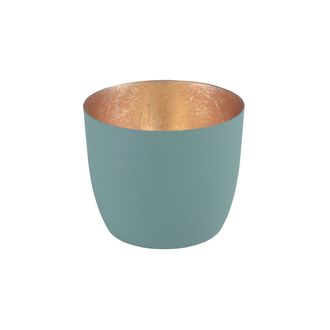 Gift Company Madras, Windlicht, M, Yucca/Gold, H8,5cm, D10cm