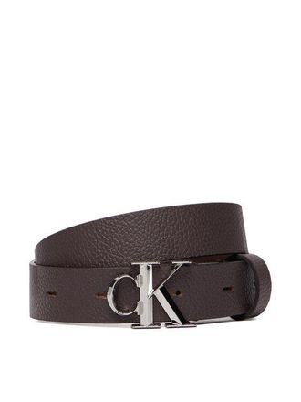 Calvin Klein Dameng&uuml;rtel Facet Ck Buckle Pebble LV04F7060G Braun