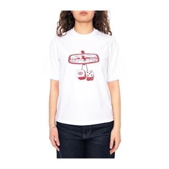 Dickies Polk SS TEE W - - Tops - Damen - Wei&szlig; - L
