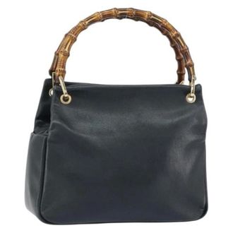 Gucci Sac &agrave; main en cuir Vintage Pre-owned - Femme - Pre-owned - Bleu - Taille: ONE Size