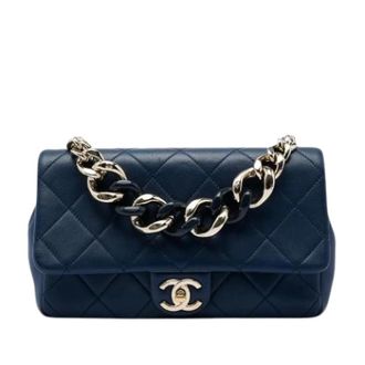 Chanel Pre-owned Sac bandouli&egrave;re matelass&eacute; - Femme - Pre-owned - Bleu - Taille: ONE Size