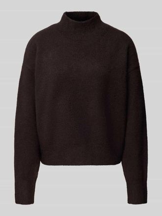 Neo Noir Turtleneck-Pullover mit Woll-Anteil und Rundhalsausschnitt