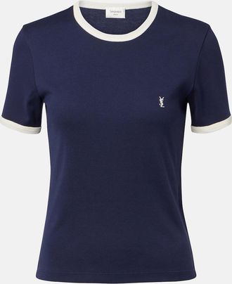 Saint Laurent T-shirt en jersey de coton