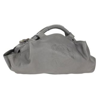 Loewe Sac &agrave; main en cuir Pre-owned - Femme - Pre-owned - Gris - Taille: ONE Size