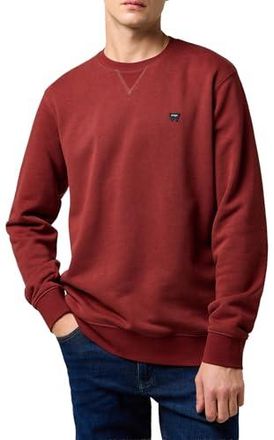 Wrangler Sign Off Crew Maillot de surv&ecirc;tement, Rouge Brique (Fired Brick), XL Homme
