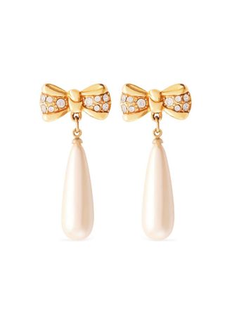 Monet Jewelry boucles doreilles &agrave; noeud (ann&eacute;es 1980)