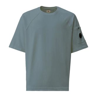 C.P. Company C.p. Company, Homme, Tops, Bleu, Taille: XS Tee-Shirt Goggle