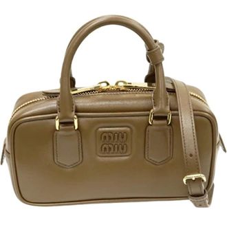 Miu Miu Pre-owned Arcadie Leder 2way Bag - - Pre-owned - Damen - Gr&uuml;n - ONE SIZE