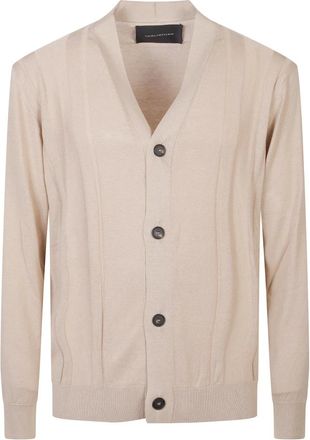 Tagliatore Homme, Pulls, Beige, Taille: 2XL Gilet en tricot