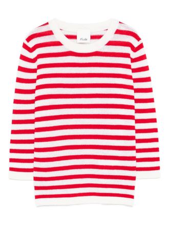 Allude pull &agrave; rayures - Blanc